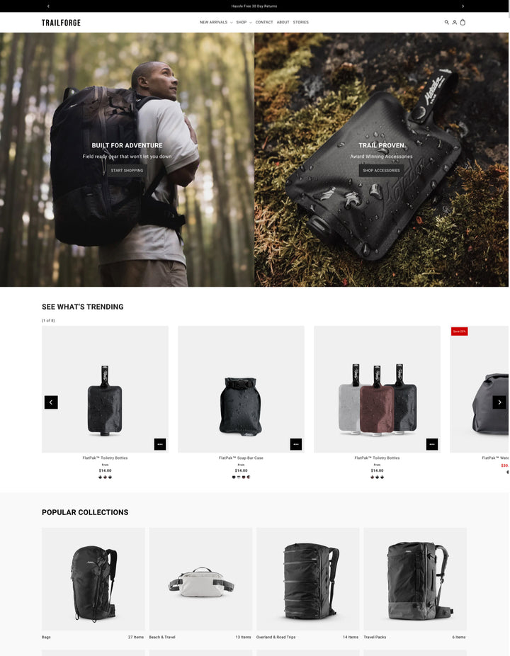 Shopify themes - Free trial with free updates to future versions